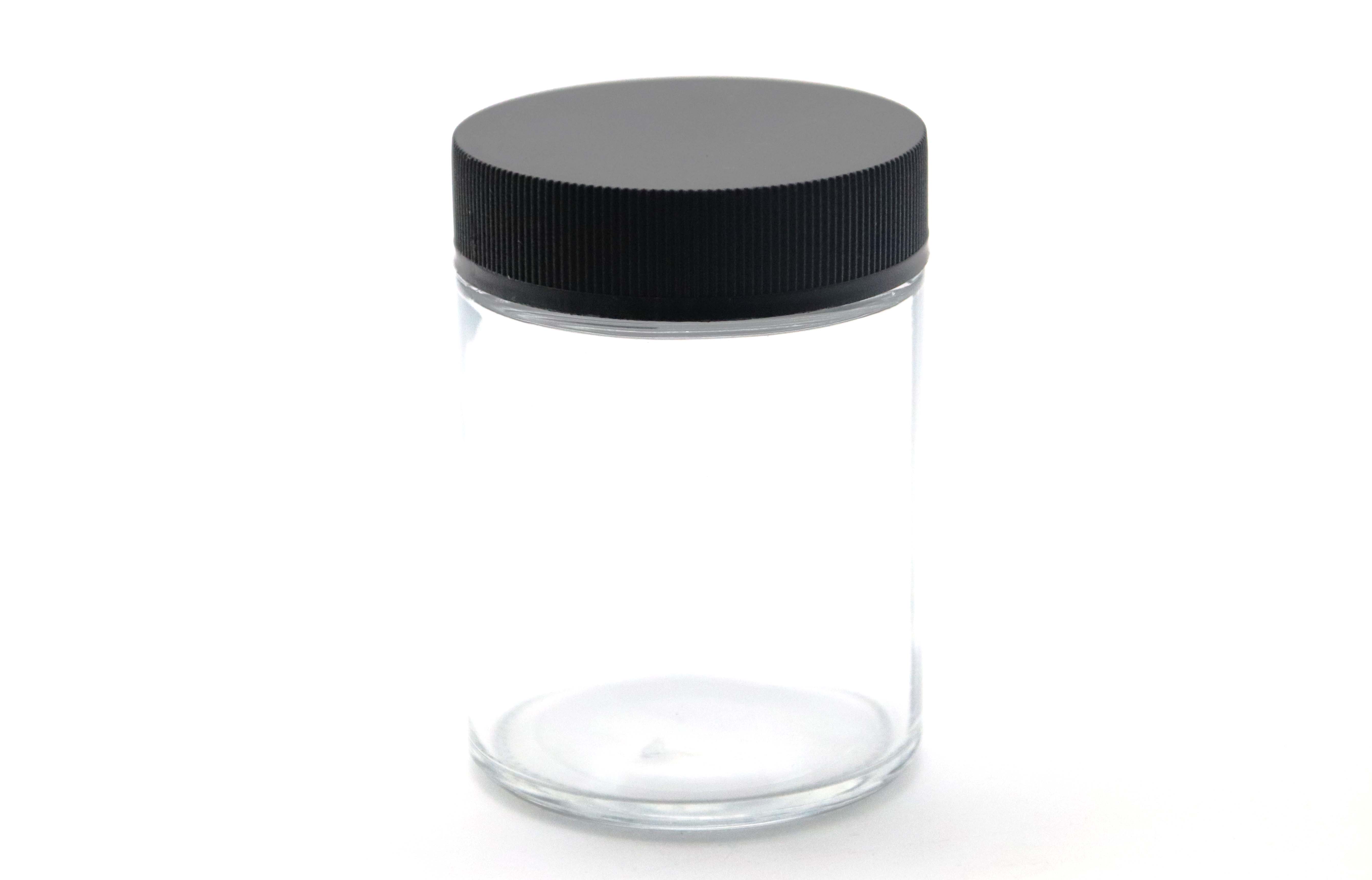 4oz clear Child Resistant Glass Jar - 420 Canna Pack